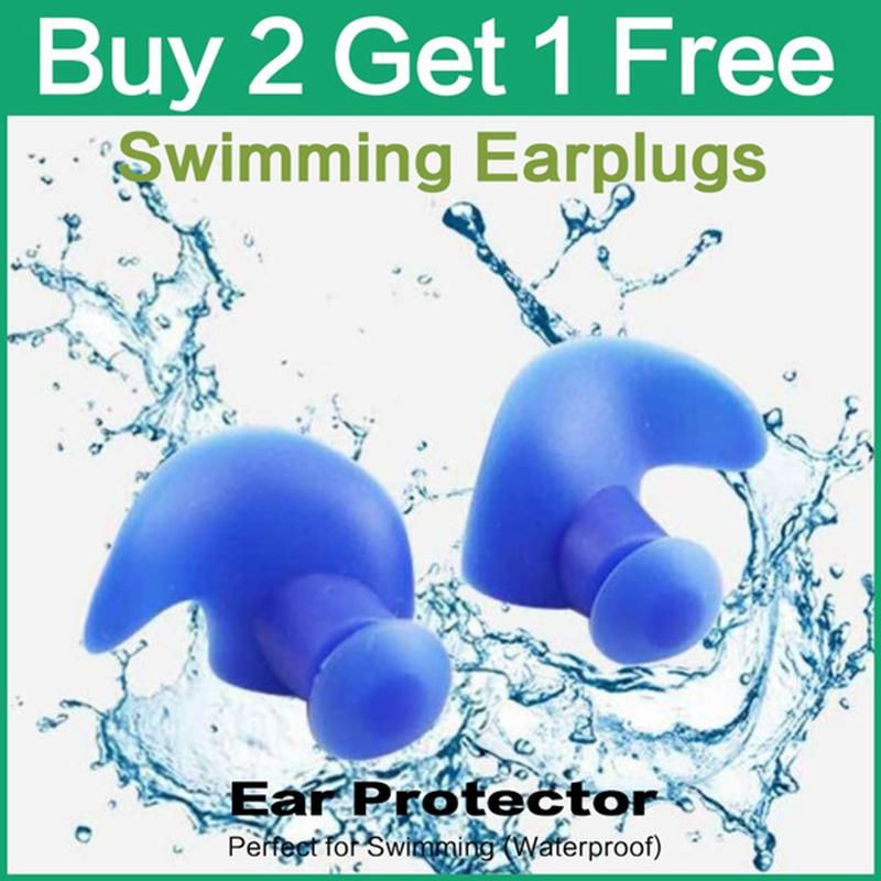 Swimming Ear Plug Silicone Sound Waterproof Earplugs Diving Water Surf ...