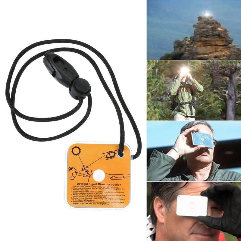 Buy Heliograph Signal Mirror with Whistle Multifunctional Survival ...
