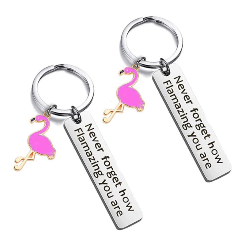 Buy Stainless Steel Keychain Keyring Personality Inspirational Gift Key ...