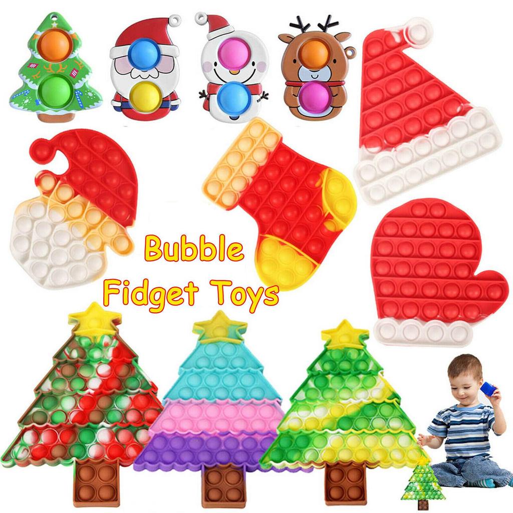 💰Kaufe Fashion Popular Push Bubble Sensory High Quality Santa ADHD Xmas ...