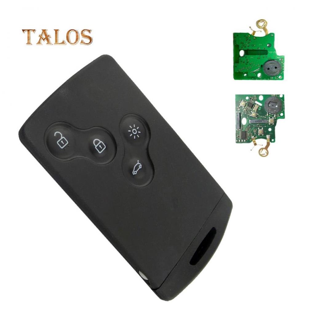 Buy Talos Chip 4 Button Smart Card Remote Car Key for Renault Koleos ...
