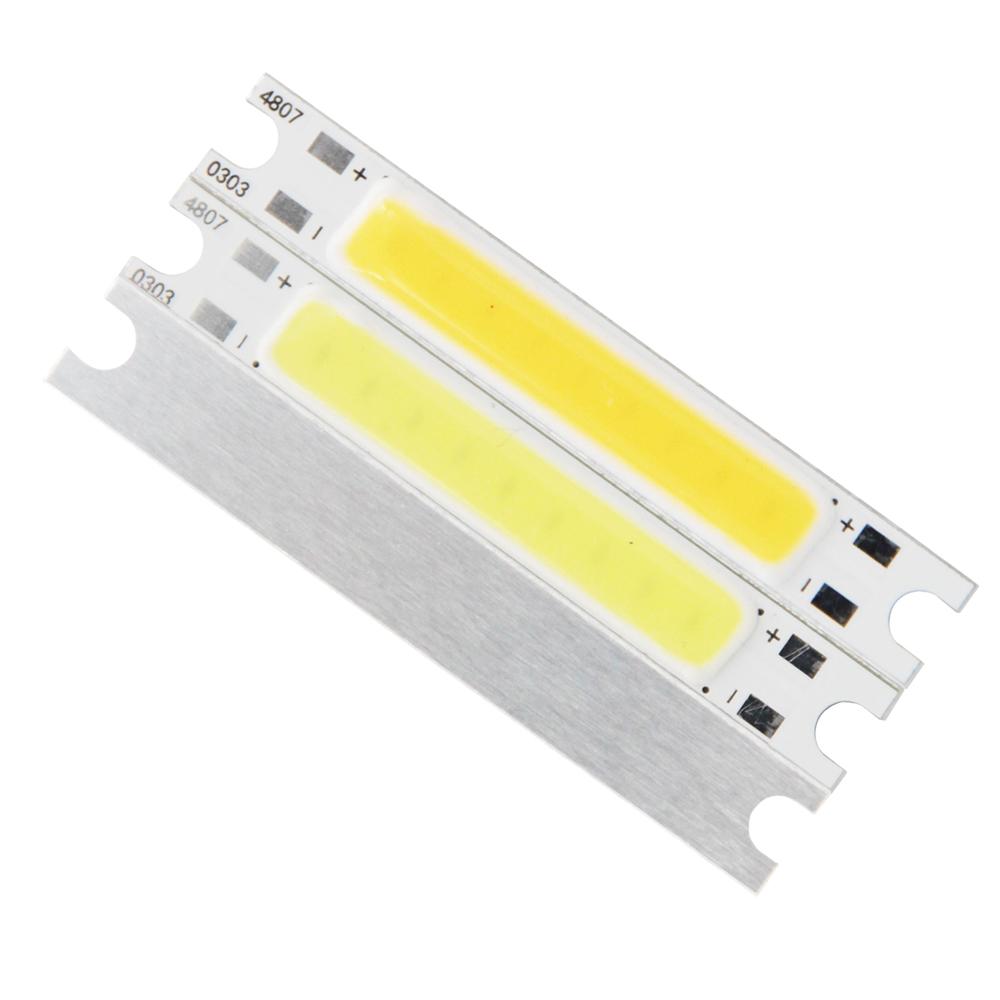 2Pcs 48x7mm 3W DC 9V LED Chip On Board Bar Light Source Lamp for DIY ...