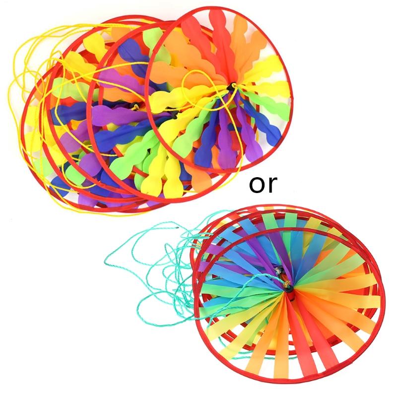 Buy Lawn Turntable Pinwheel Hanging Rainbow Windmill Garden Backyard ...