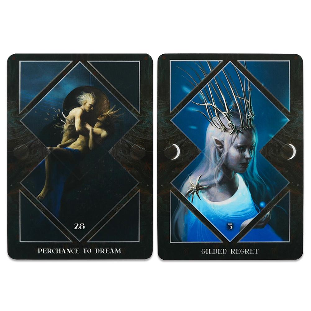 Buy 32PCS Dark Mirror Oracle Cards Durable Fashionable Tarot Game Paper ...