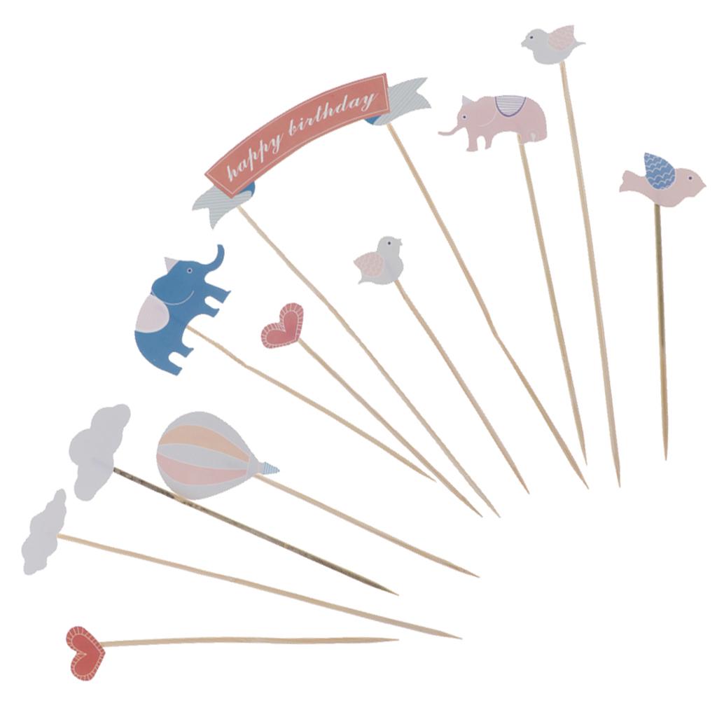 6 Bag Congratulation Cupcake Picks Cake Toppers for Children Birthday ...
