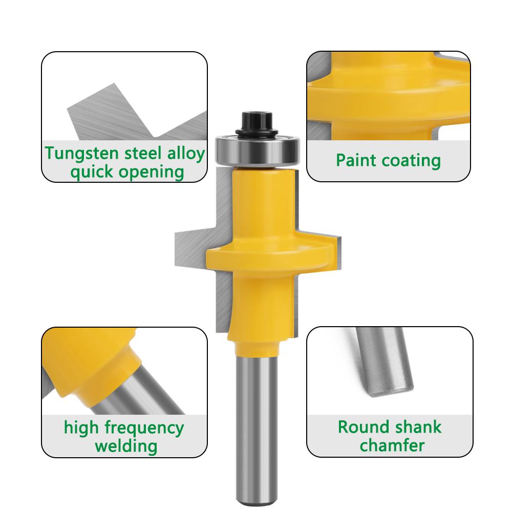 Cheap T-Slot bearings Square Tooth Tenon Bit Milling Cutter Carving ...