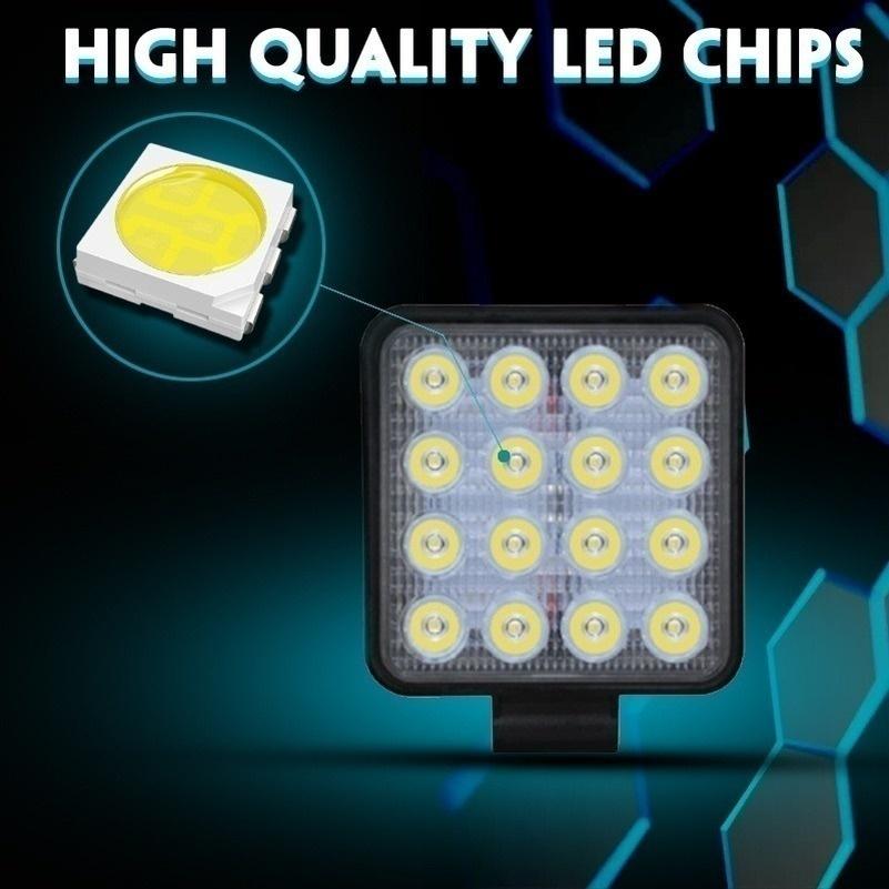 Buy 4inch 96W LED Spot Beam Lights Offroad Lamp Square Off-road Bulb ...