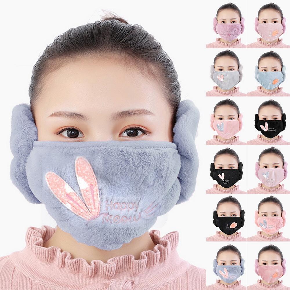 Fashion Fine Adult Model Ladies Mouth and Earmuffs One-in-one Ear ...