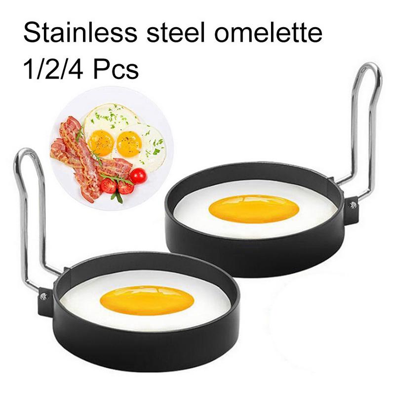 Buy Fashion Egg Ring Stainless Steel Non Stick Mold Shaper Circles for ...