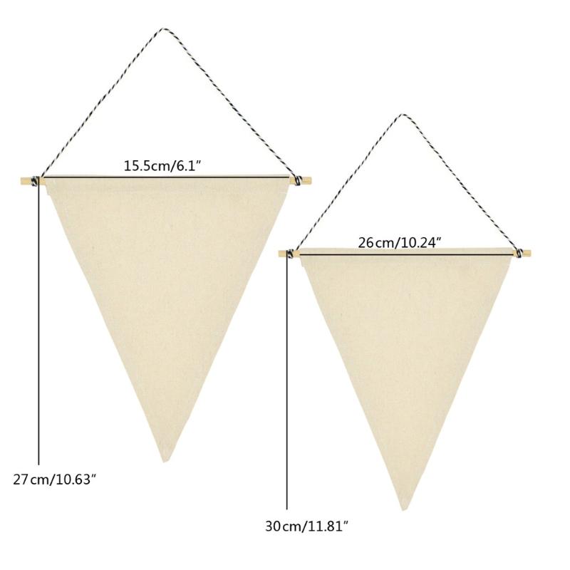 Buy Triangle Wall Flag Brooch Display Blank Wall Canvas Enamel Brooch ...