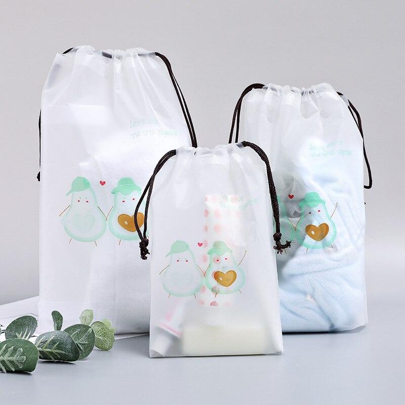 Buy 1pcs Waterproof Clear PVC Makeup Bag Women Men Drawstring Travel ...