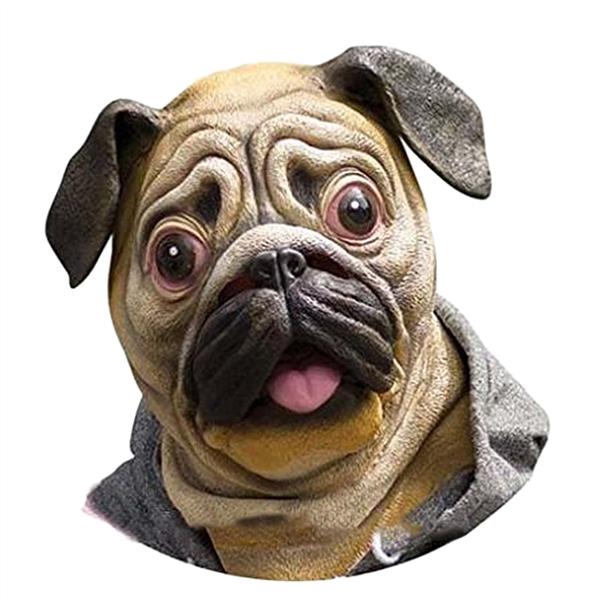 Buy 1Pc Dog Head Mask Overhead Animal Adult Cute Latex Full Head Mask ...