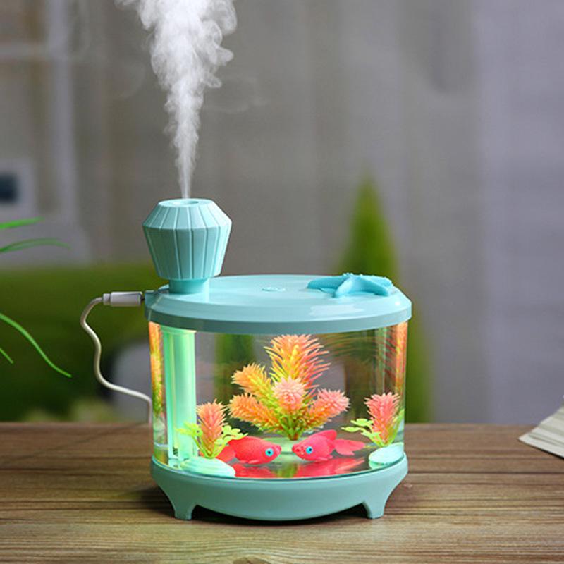 Buy Humidifier Air Purifiers Fish Tank Aquarium Night Lights USB Mini ...