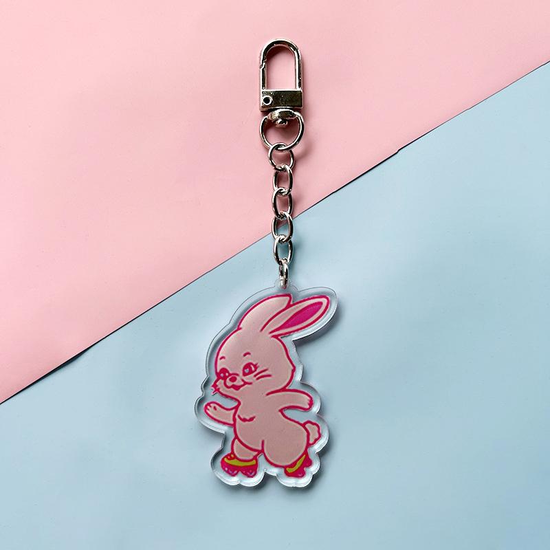 Cheap Kpop New Jean Acrylic Tokki Keyring Colorful Rabbit Keychain New ...