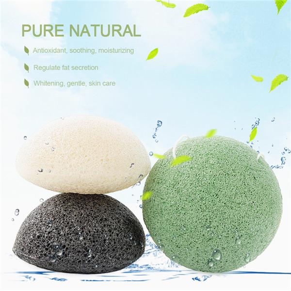 Buy Fashion Natural Konjac Puff Face Washing Facial Sponge Exfoliator ...