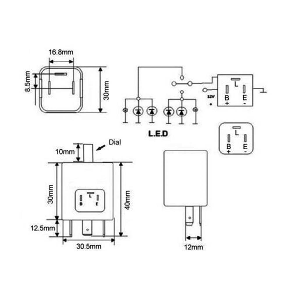 3 Pin Led Flasher Relay Wiring Diagram - Wiring Diagram