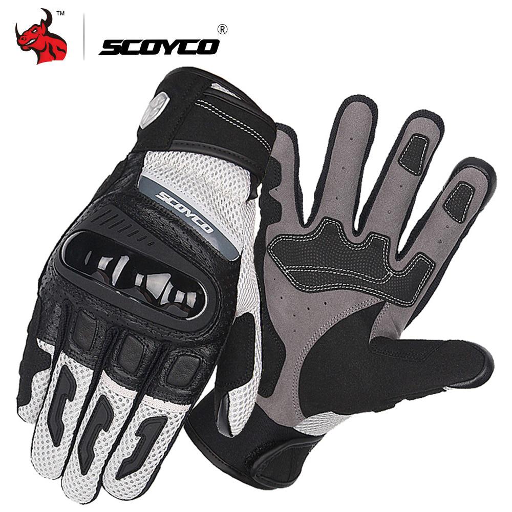 Buy SCOYCO Motorcycle Gloves Summer Breathable Mesh Moto Motocross ...
