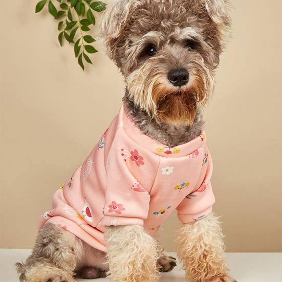 Buy Comfortable Tender Durable Flower Pattern Cute Pet Dogs Sweatshirt ...
