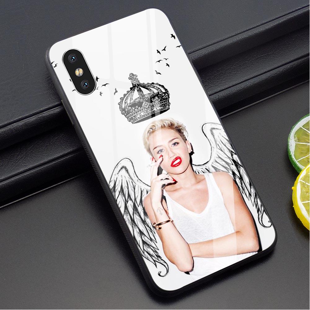 Buy BANGERZ Miley Cyrus Glass Phone Case for Xiaomi Redmi 4X 6A Note 5 ...