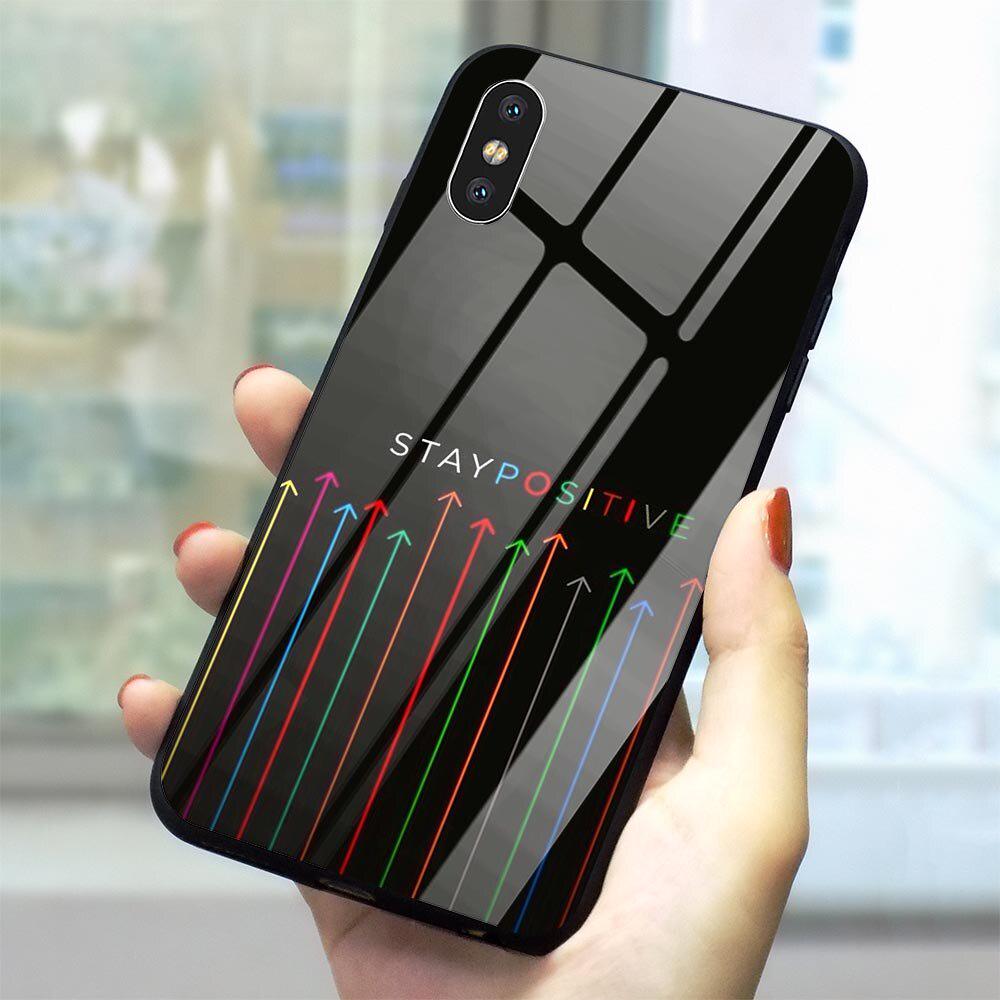 Buy Tempered Glass Phone Case for iPhone 6 6S 5 5S SE 7 8 Plus X XR Xs ...