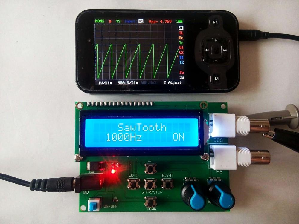 DC 7-9V 1Hz-65534Hz LCD Display DDS Function Signal Generator Module ...