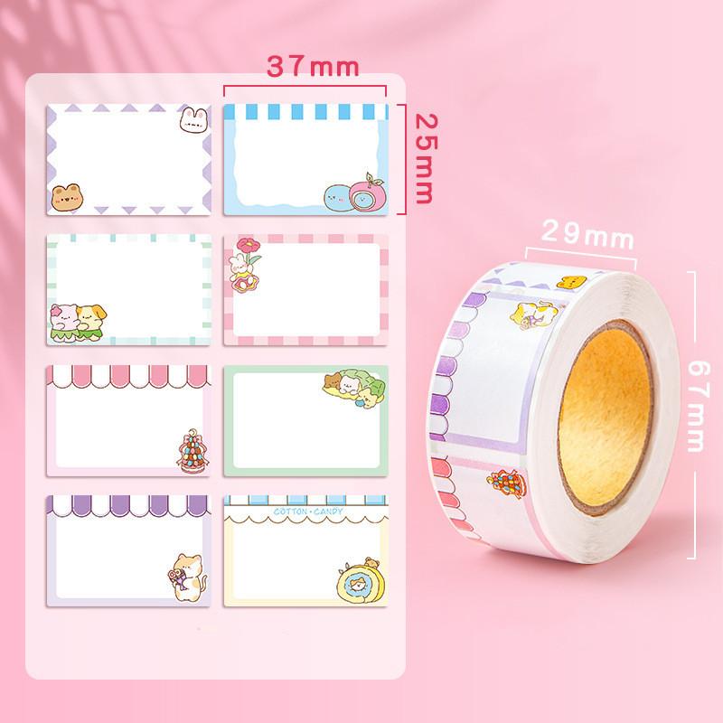 Cheap 1 Roll Cartoon Self-adhesive Name Sticker Personalized Label ...