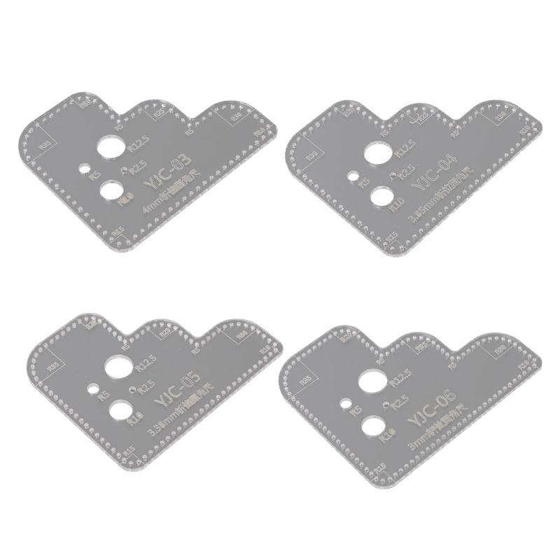 Buy Leather Craft Perspex Acrylic Cutting Stencil Template For DIY ...