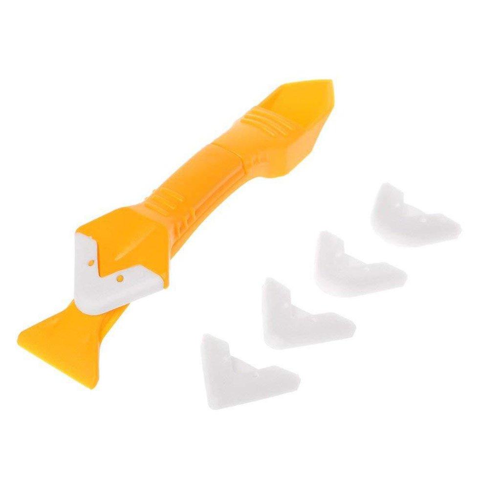 Acquista Pearliky 5pcs 3 In 1 Glass Glue Angle Scraper Caulking Tool ...