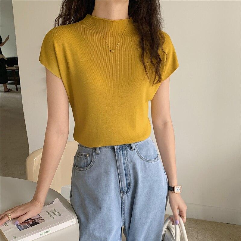 Купити Повсякденна літня жіноча сорочка з коротким рукавом блузка з льодового шовку жіночі