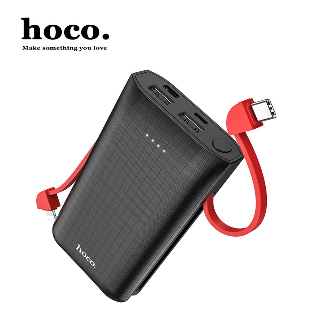 Buy HOCO J67 Power Bank 10000mAh Portable Fast Charging Cable USB Type ...