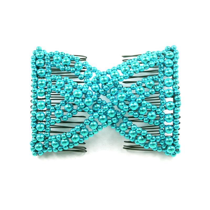 Buy Magic Hair Comb EZ Beaded Double Stretchy Delicate Elastic Women ...