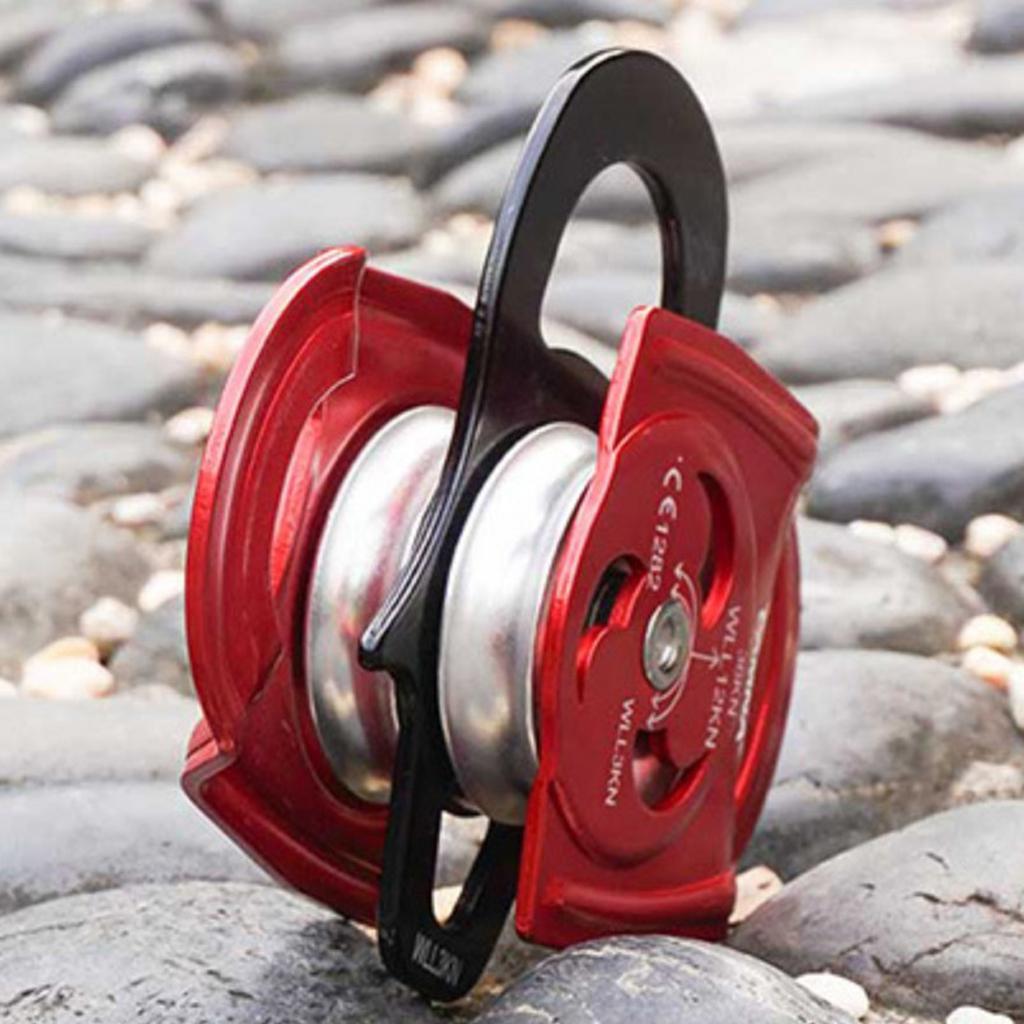 Buy 36KN Climbing Double Pulley Fall Protection Rescue Device for 713mm ...