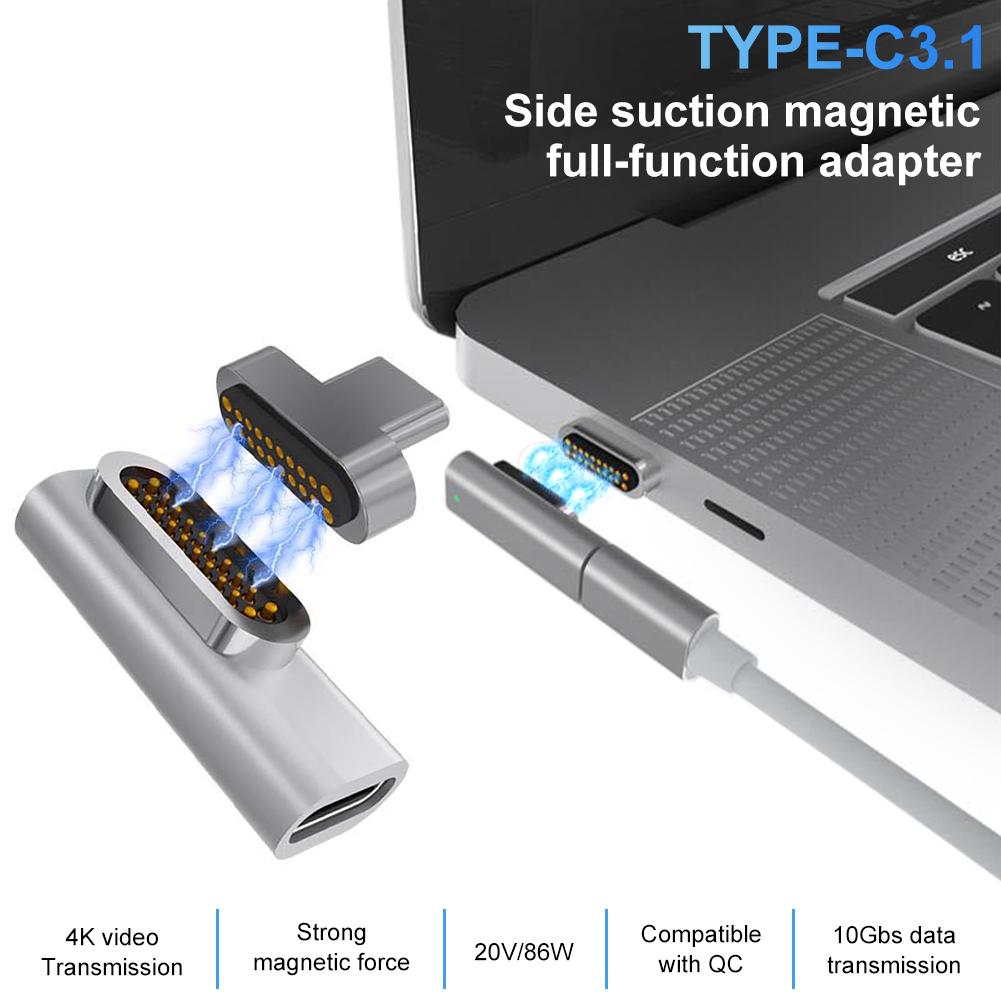 Buy USB C Magnetic Adapter 20Pins Magnetic to USB C 3.1 Converter ...