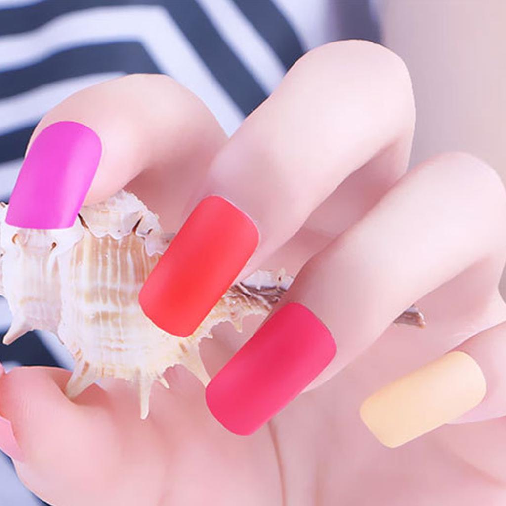Buy 12ml Matte Dull Nail Polish Fast Dry Long-lasting Nail Art Varnish ...