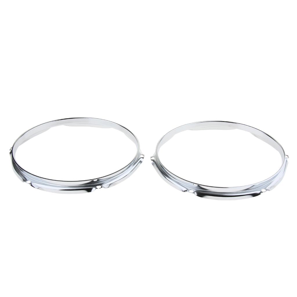 Buy 2 Pieces Metal Tom Drum Set Hoop Ring Rim Die Cast Hoops 10inch 6 ...