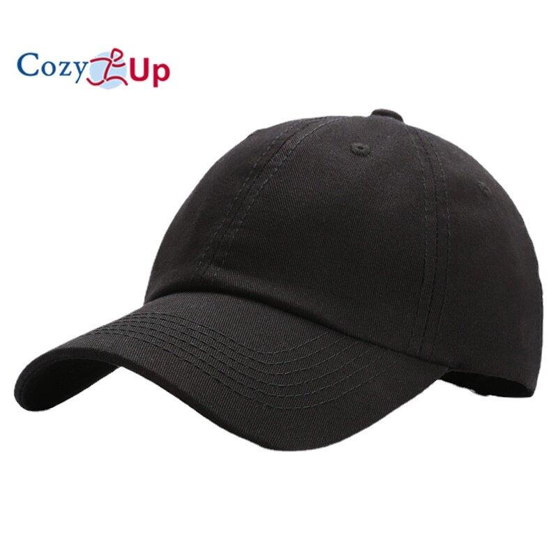 Buy Cozy Up Solid Color Baseball Cap Unisex Casual Cotton Comfortable ...