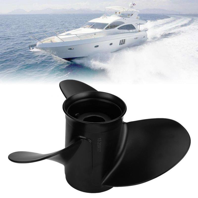 Buy 13 1/4X17 3 Blades Aluminum Boat Propeller Outboard Motor For 60 ...