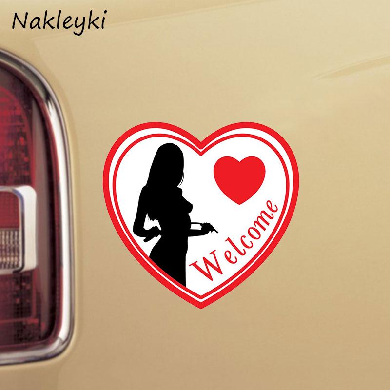 Buy Nakleyki Beauty Cars Stickers PVC Welcome Aboard Auto Decor ...