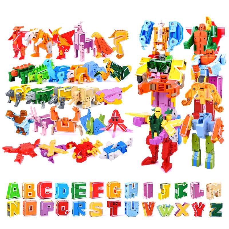 Buy 26 Letter Alphabet Deformation Toy Educational Toy for Children at ...