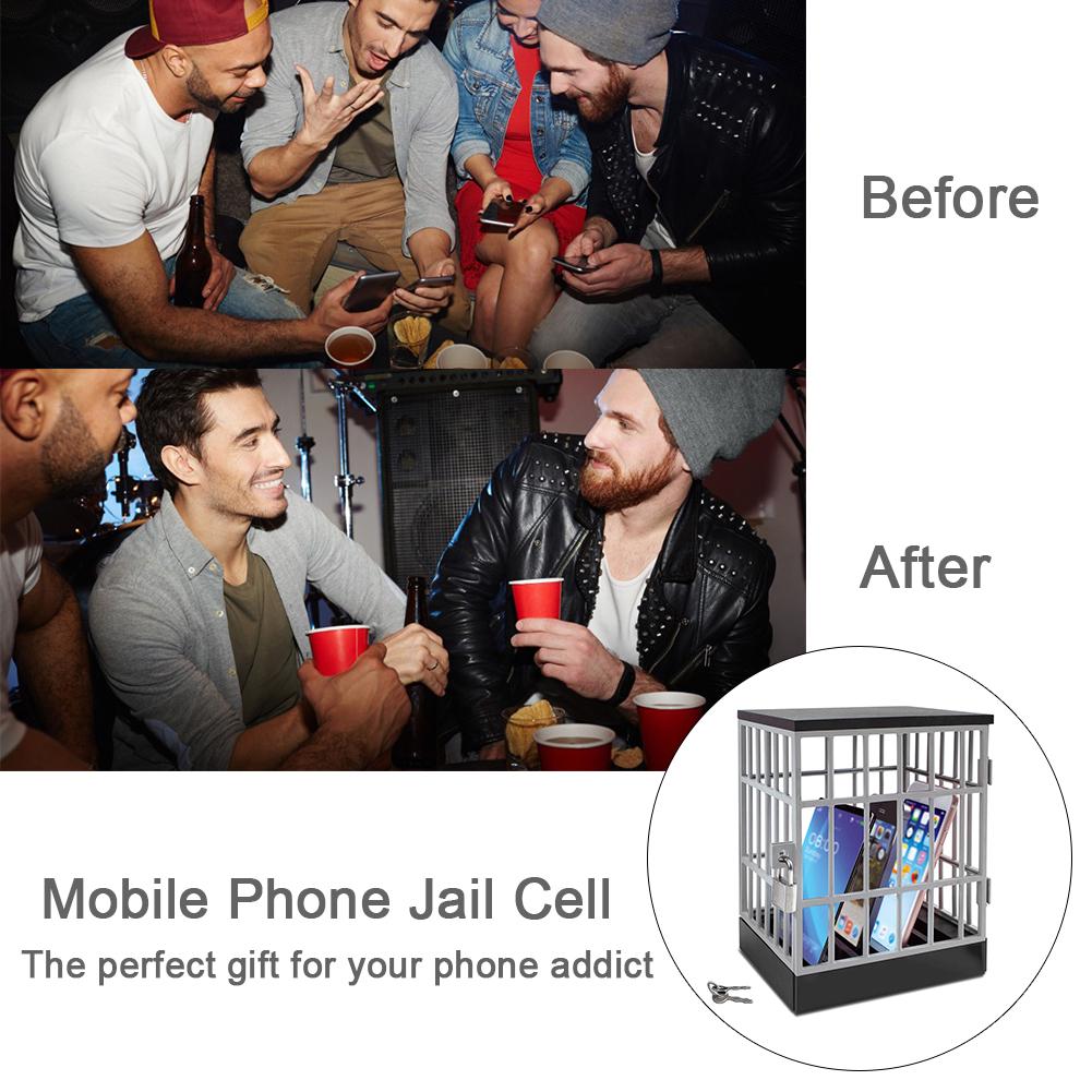 Buy Cell Phone Jail Mobile Phone Prison with Lock Up Cell Phone Stands ...