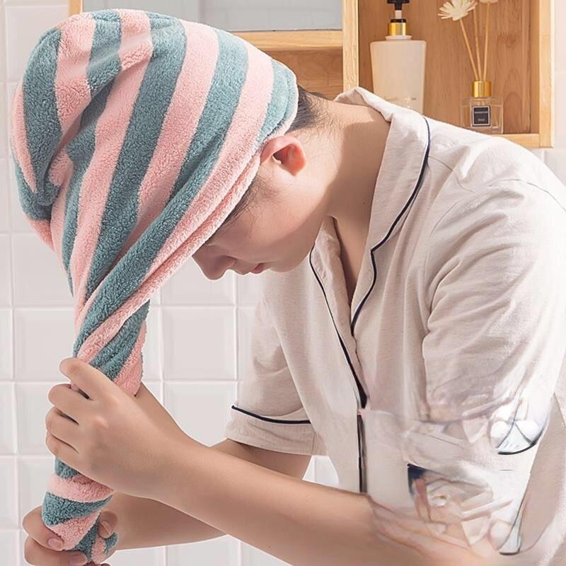 Buy Quick-drying Microfiber Shower Cap Magic Quick-drying Towel Shower ...