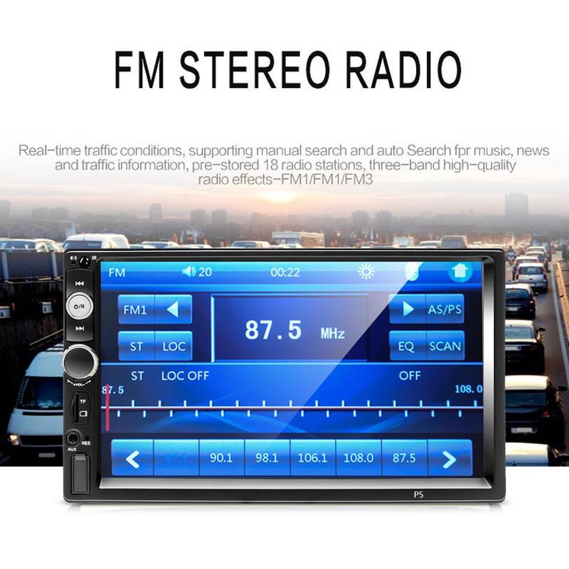 Buy 2 Din HD Car MP5 Radio Player Build-in BT Autoradio FM AUX USB SD ...
