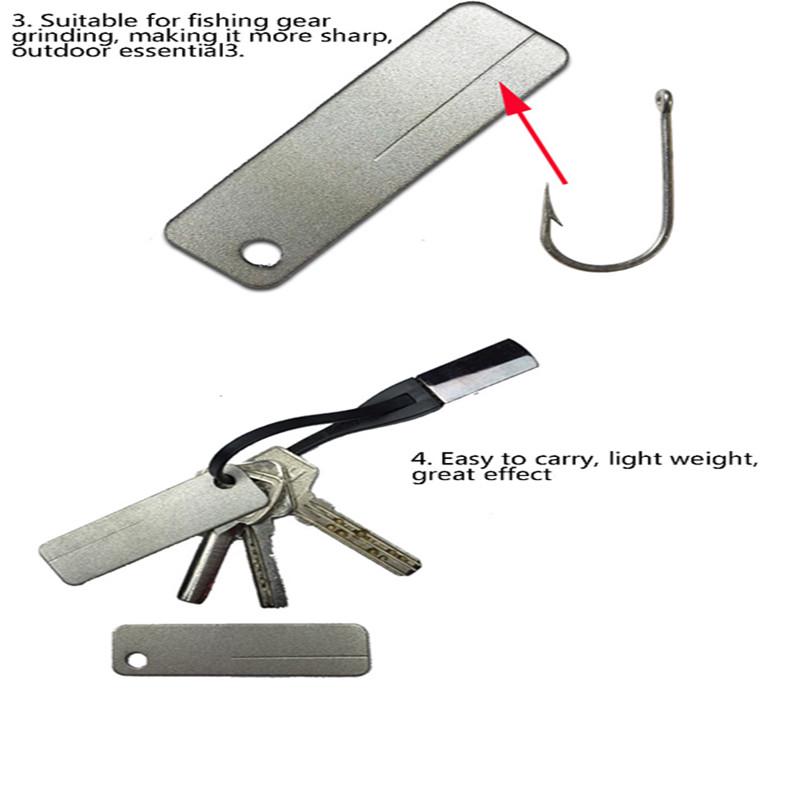 Buy Diamond Sharpener Clip Key Chain Fine Grit Fish Hook Groove ...