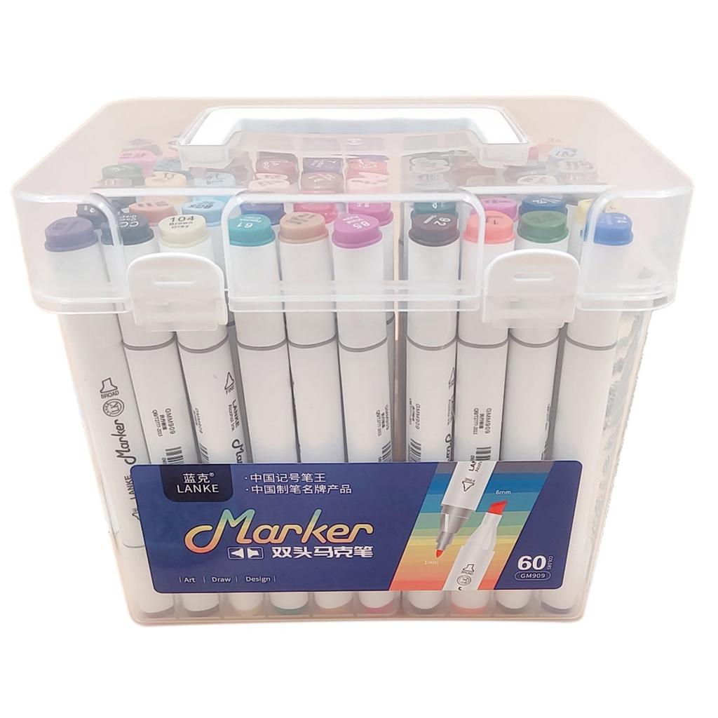 Buy SHOW Dual Head Marker Set Hook Line Pen Alcohol Ink Marker Painting ...