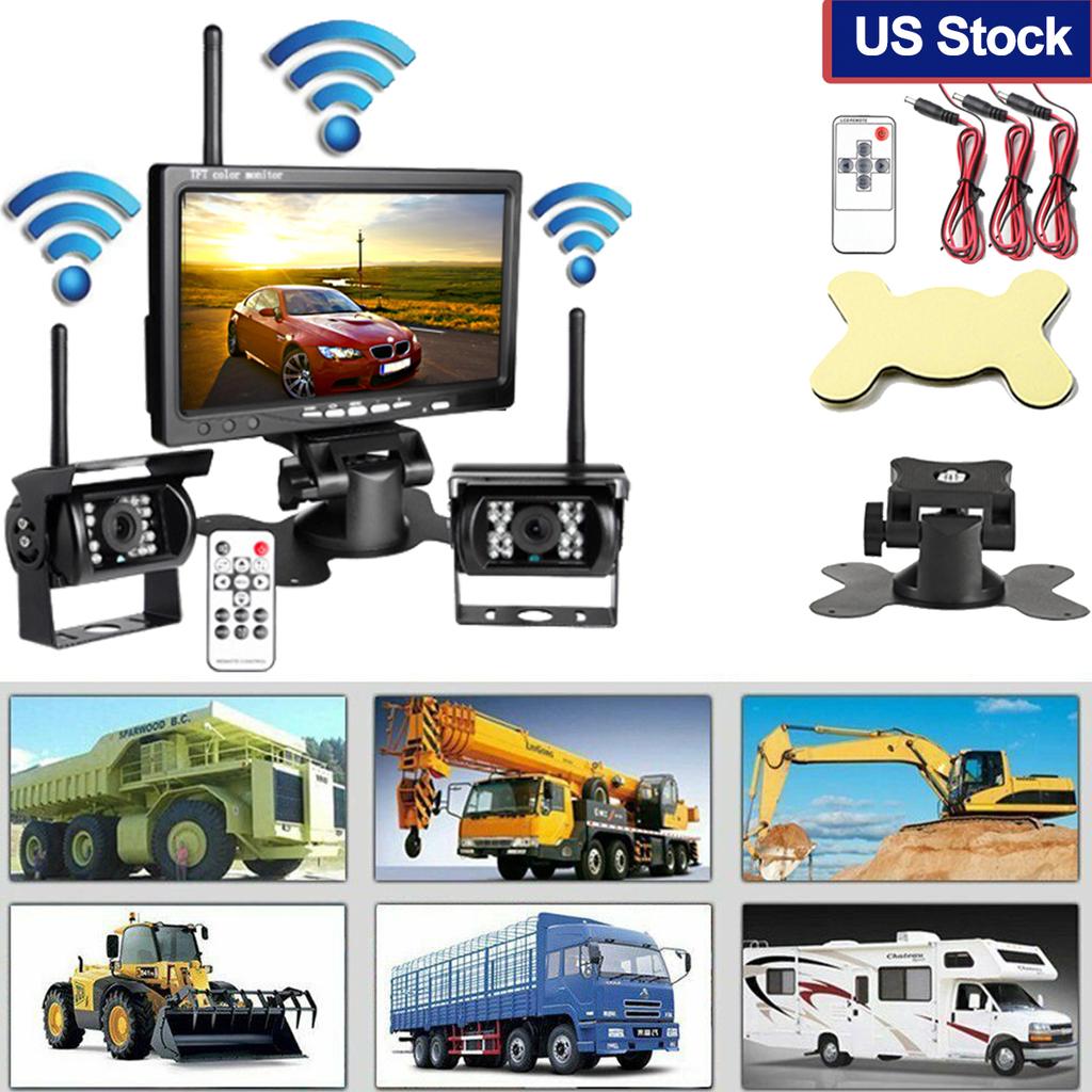 Buy 7" Digital Rear View Backup Reverse Camera Monitor System For Truck ...