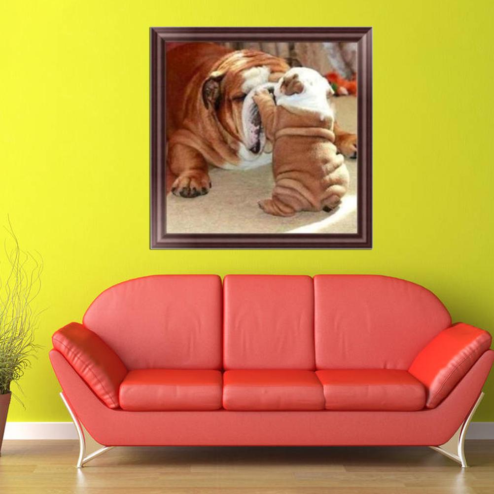 Buy 5D Diamnond Drawing Cross Stitch Kits of Cute Pugs Delicate Crafts ...