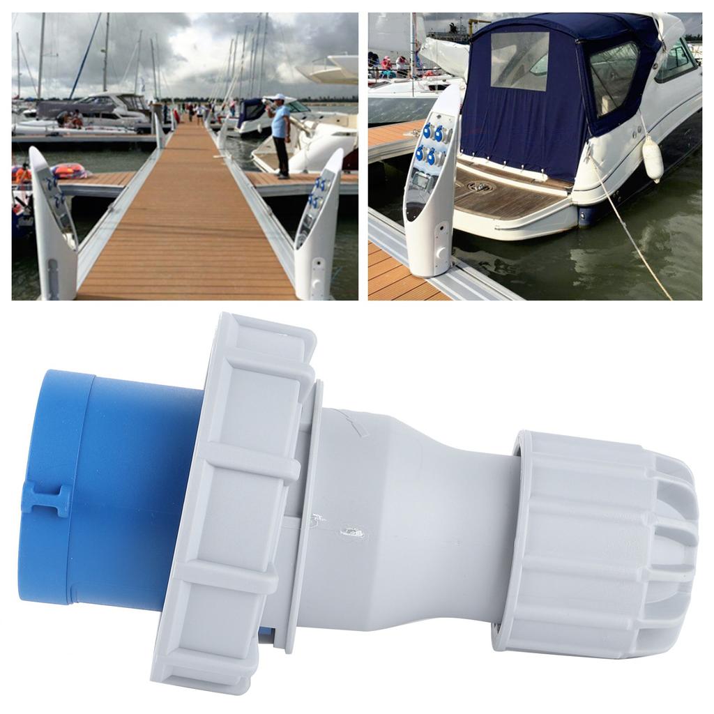 Buy Power Plug 3 Pin 220‑250V Waterpoof Marine Boat Grounding Shore ...