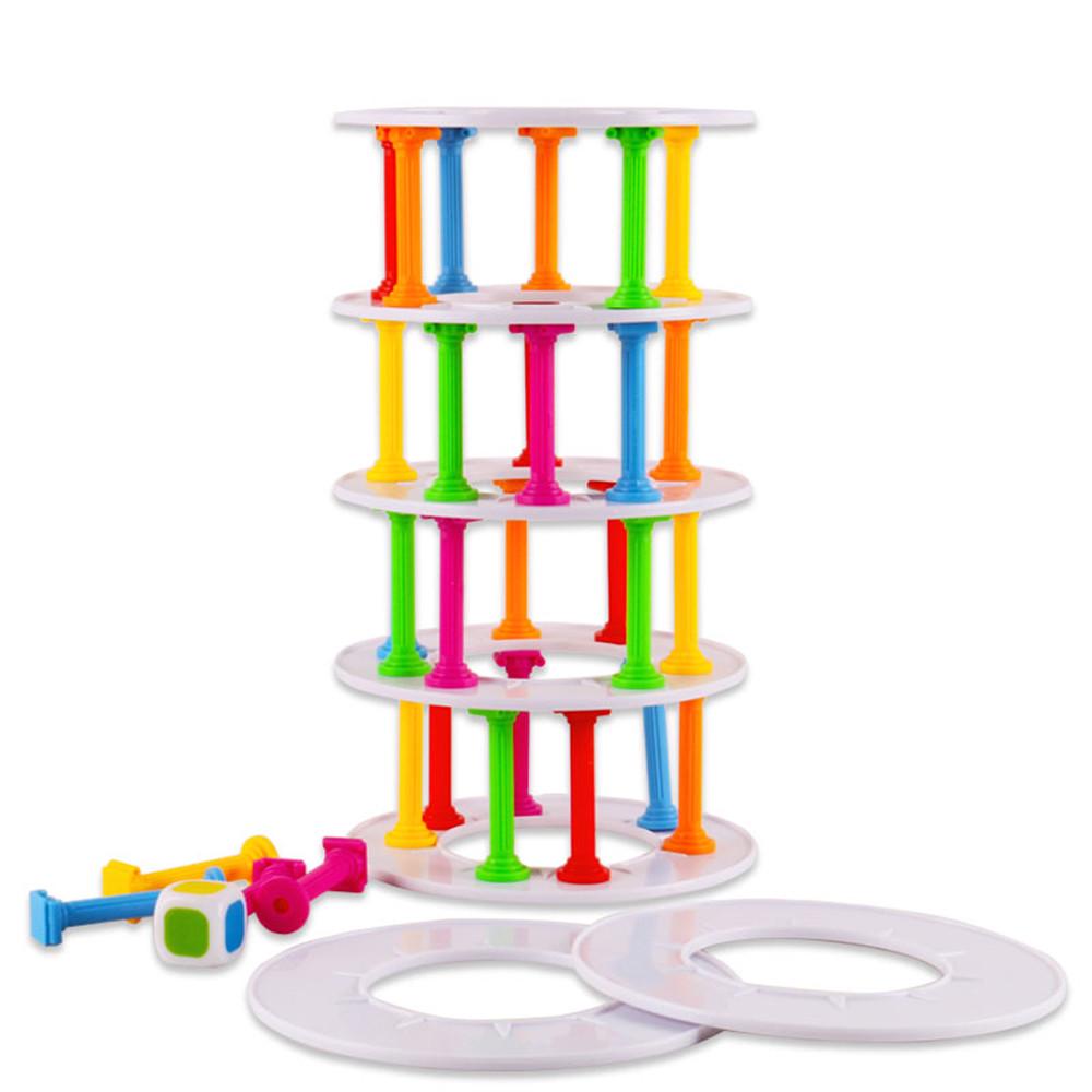 Buy Wobbly Tower Collapse Game Stacking Column Board Games Challenge ...