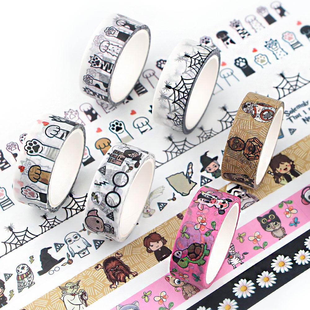 Buy Cute Cartoon Washi Tape Set Adhesive Tape DIY Decoration Sticker ...