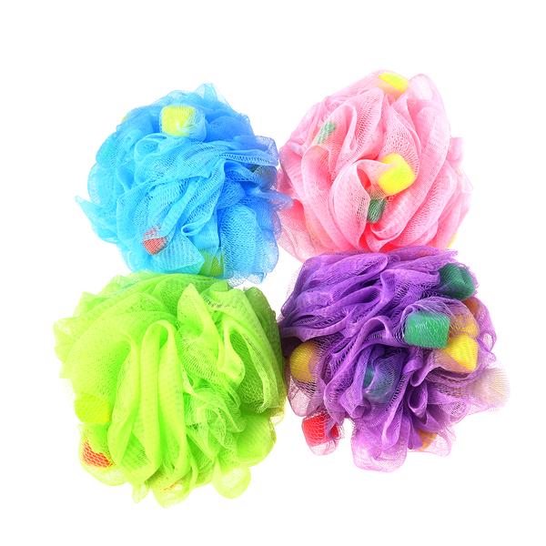 Buy 4pcs Shower Ball String Beautiful Simple Hanging Shower Ball Sponge ...